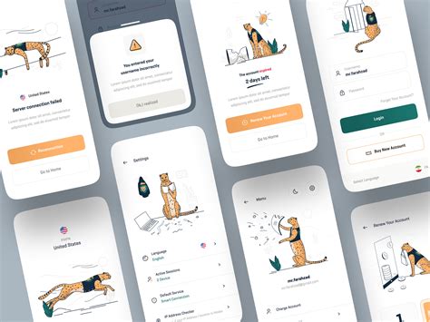 Chitavpn App Ui Design🔥 By Mohammad Reza Farahzad For Orizon Ui Ux Design Agency On Dribbble