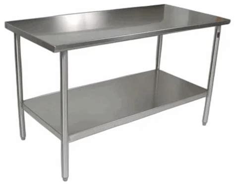 Polished Rectangular Stainless Steel Table For Home At ₹ 22000 Piece