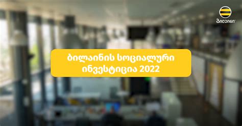 ბილაინმა 2022 წელს განხორციელებული სოციალური პროექტები შეაჯამა რადიო