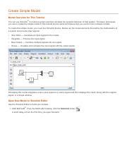 Lab 1 Attachment Simulink Tutorial Pdf Create Simple Model Model
