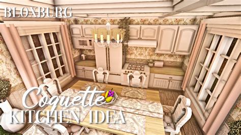 Roblox Bloxburg Coquette Kitchen Idea Minami Oroi Youtube