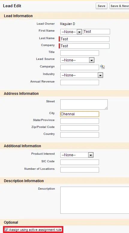 assignment rule in salesforce infallibletechie