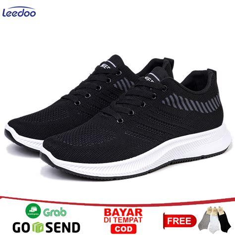 Jual Leedoo Sepatu Kerja Pria Casual Jogging Lari Sneakers Fashion Kekinian Kets Sport Shoes