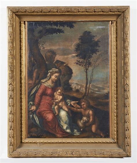 Riposo Durante La Fuga In Egitto Artista Ferrarese Del XVII Secolo