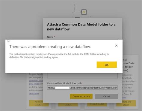 Solved Cannot Create A Dataflow From Cdm Folders In Adls