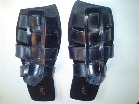Swerve Men Leather Sandals Black Enlight Designs