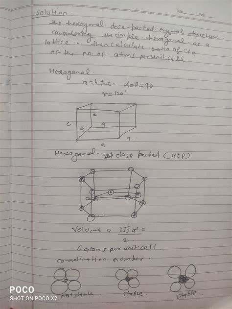 [solved] Identify The Motif Of The Hexagonal Close Packed Crystal