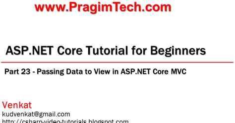 sql server and c video tutorial passing data to view in asp