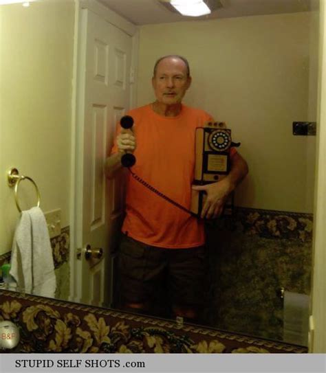 Old Man Old Phone Selfie Stupid Self Shots
