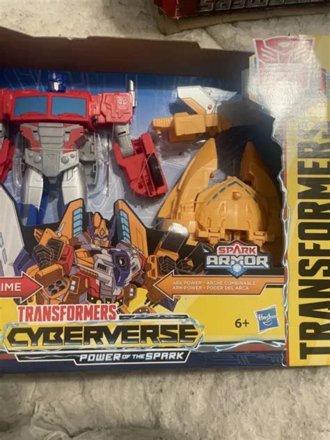 Hasbro Transformers Cyberverse Power Of The Spark Armour And Optimus