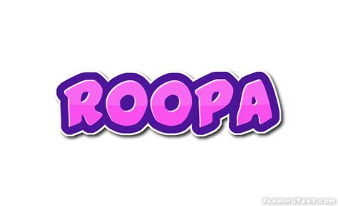 Roopa Logo Outil De Conception De Nom Gratuit à Partir De Texte