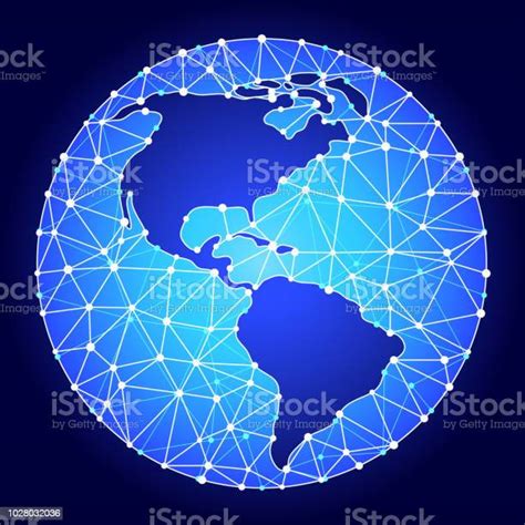 世界地図の青色の三角形ノード ベクトル パターン イラストレーションのベクターアート素材や画像を多数ご用意 イラストレーション