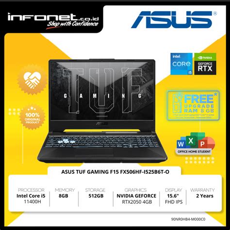 Jual Asus Tuf Gaming F Fx Hf I B T O I H Gb Gb Rtx Gb W Ohs Shopee