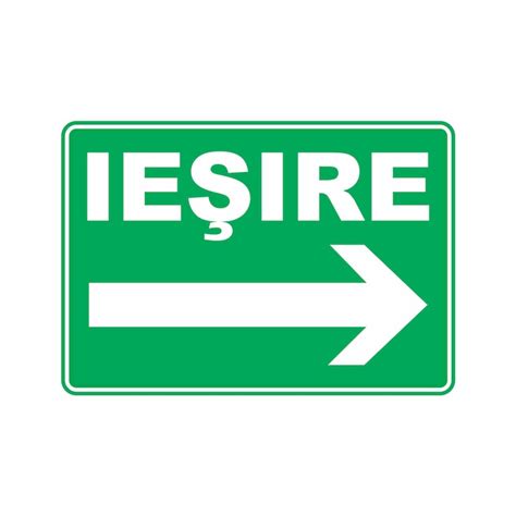 Стикер за указателна табела ИЗХОД А5 Emag Bg