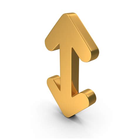 Verticle Small Two Side Directional Arrow 3d Object 2506422541
