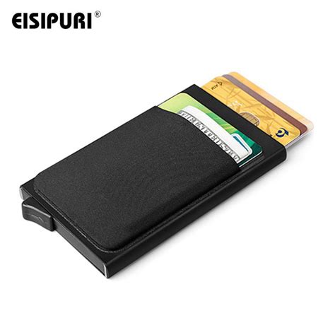 Mens Aluminium Slim Metal Rfid Blocking Wallet