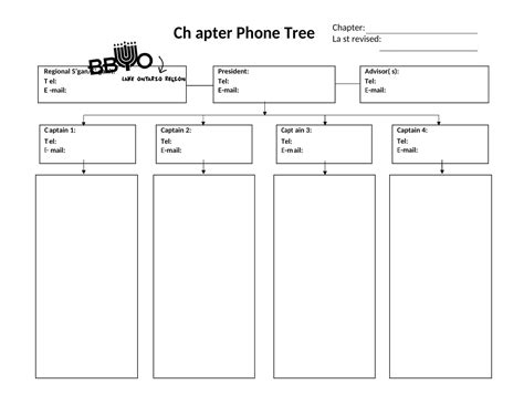 Free Printable Phone Tree Templates Word Pdf Excel