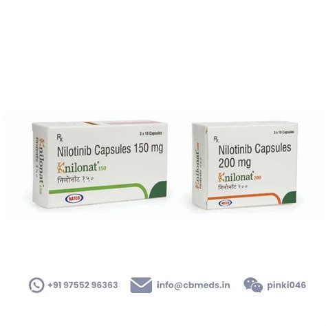 Knilonat Nilotinib Capsules At ₹ 3000 Box Nilotinib Capsule In Raipur