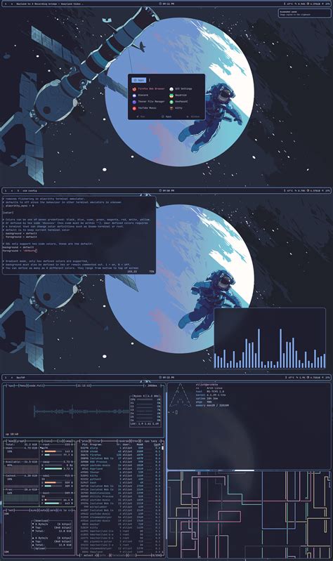 [hyprland] Astronaut R Unixporn