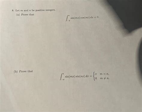 Solved Let M And N Be Positive Integers A Prove That Chegg