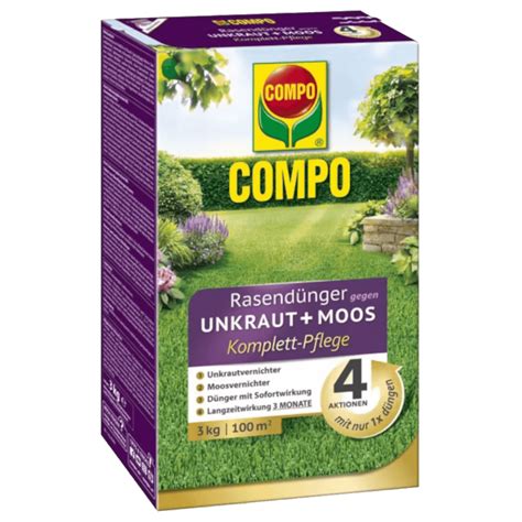 COMPO Rasendünger gegen Unkraut Moos