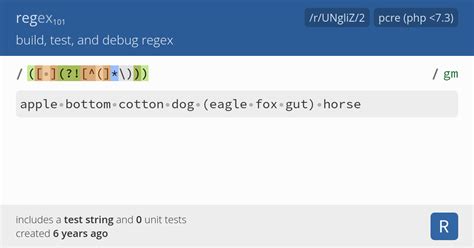 Regex101 Build Test And Debug Regex