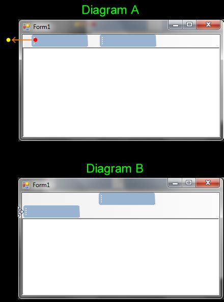 C Moving Toolstrip Just A Little Too Far Left Will Create A New Row