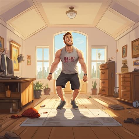 Premium AI Image Workout On Gym