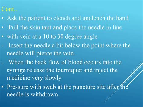 Intravenous Injection Ppt Pptx
