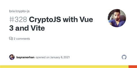 CryptoJS With Vue 3 And Vite Issue 328 Brix Crypto Js GitHub