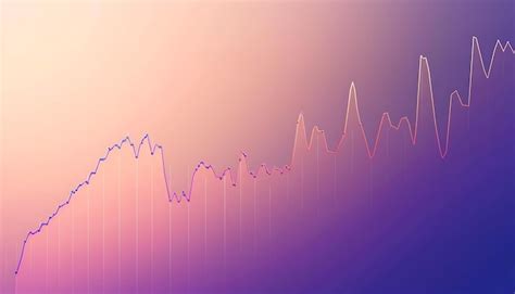 An Elegant Line Graph With A Smooth Rising Curve On A Gradient