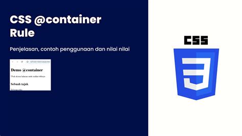 Belajar Css Lanjutan 270 Css Container Rule — Minarsih Tech
