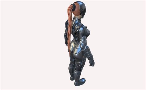 Gril Robot Sci Fi 3d Model By Jaka Ardian