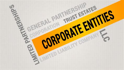 Corporations Llcs And Other Non Individual Legal Entities