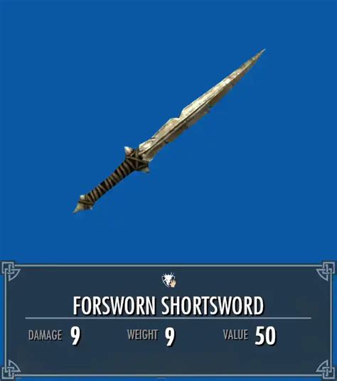 Forsworn Shortsword Legacy Of The Dragonborn Fandom
