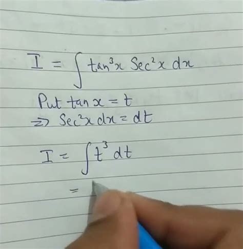 Integeration 17 Integeration Of Tan 3x Sec 2x Youtube