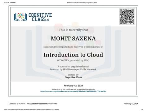 mohit saxena on linkedin cloudcomputing ibm learningjourney certificationcomplete techskills…