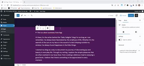 fse program testing call 23 rapid revamp make wordpress test