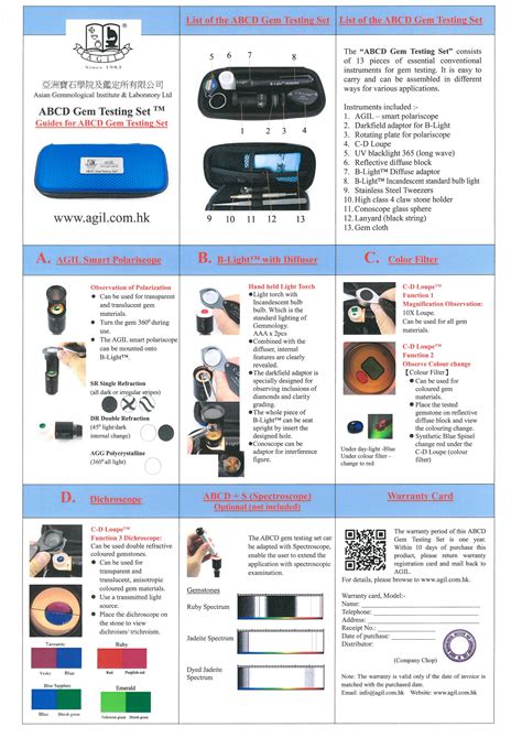 Gem Testing Asian Gemmological Institute And Laboratory Limited