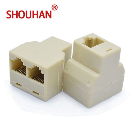 Best Modular Jack Rj45 1 To 2 Splitter Network Ethernet Switcher