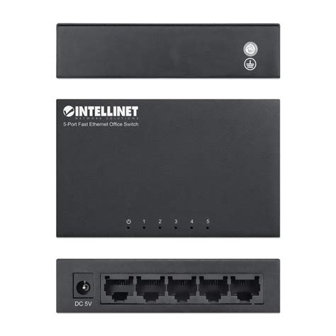 5 Port Fast Ethernet Office Switch Metall Desktop IEEE 802 3az