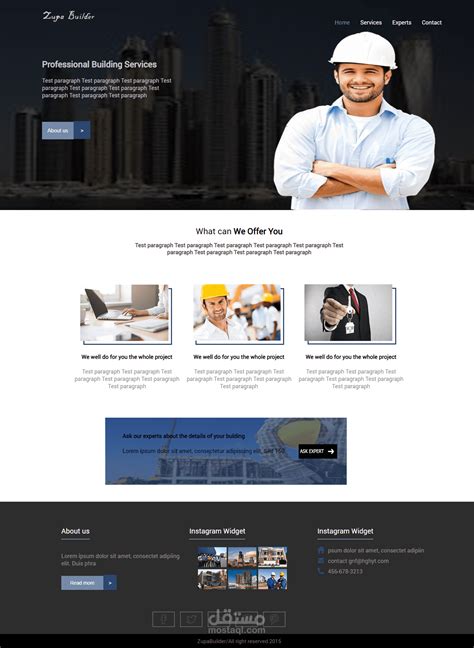 تصميم موقع ويب html css مستقل