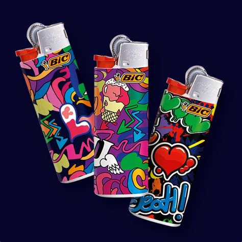 Bic Decorated Lighter Bic