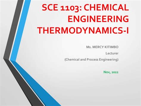 Che I Thermodynamics Introduction Pptx