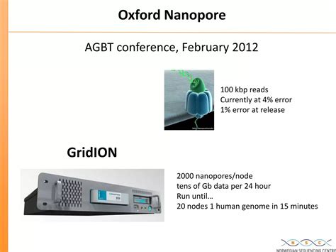 New High Throughput Sequencing Technologies At The Norwegian Sequencing Centre And Beyond