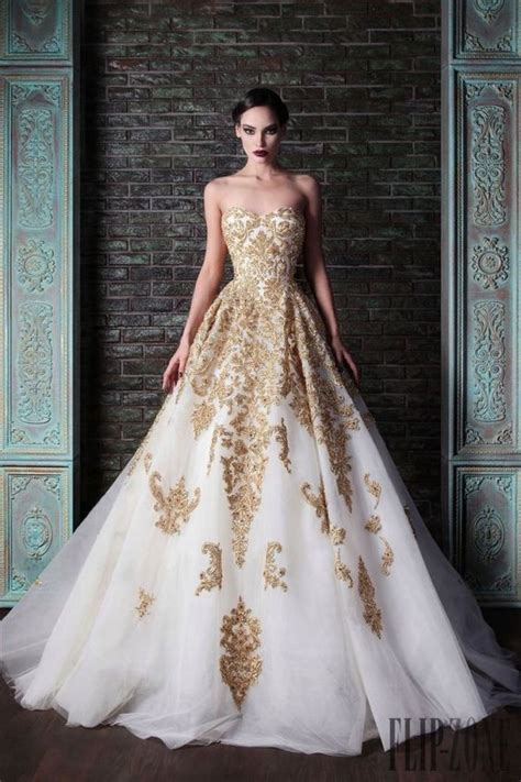 19 Vestidos De Novia Dorados Que Serán Tu Perdición Este 2019