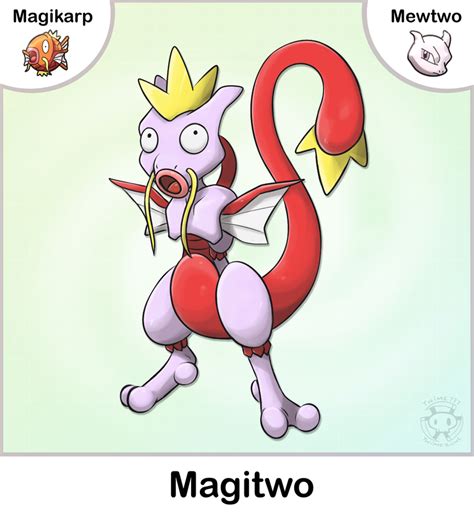 Magikarp Mewtwo Fusion By Twime777 On Deviantart