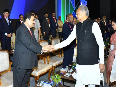 Gautam Adani Ashok Gehlot Invest Rajasthan Summit Latest Photos