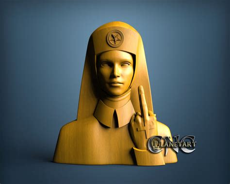 The Dark Nun 3d Stl Model 11313 Cnc Planet Art