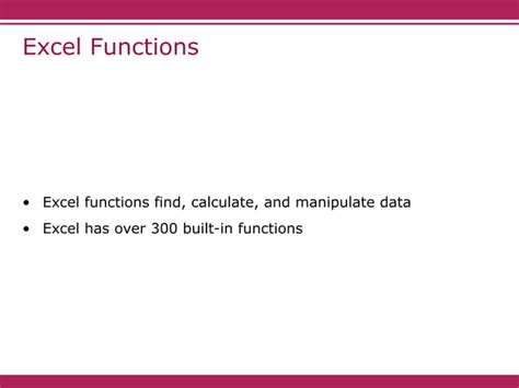 Excel Functions Formulas Prepared By Singh Institute Rk Puram Ppt